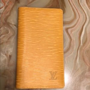 Louis Vuitton | Accessories | Authentic Louis Vuitton Yellow Check Book ...